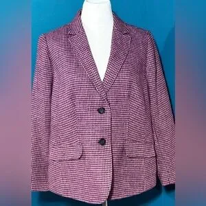 Talbots | Jackets & Coats | Nwt Talbots Shetland Wool Blend Purple ...